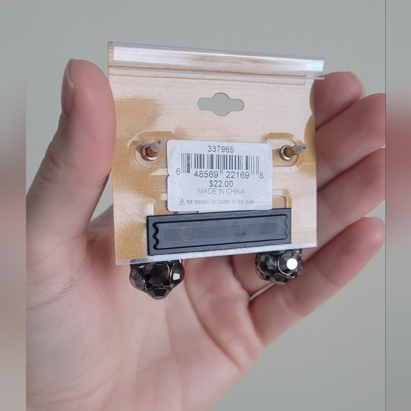 Erica Lyons | Jewelry | Erica Lyons Disco Ball Drop Earrings Gunmetal ...